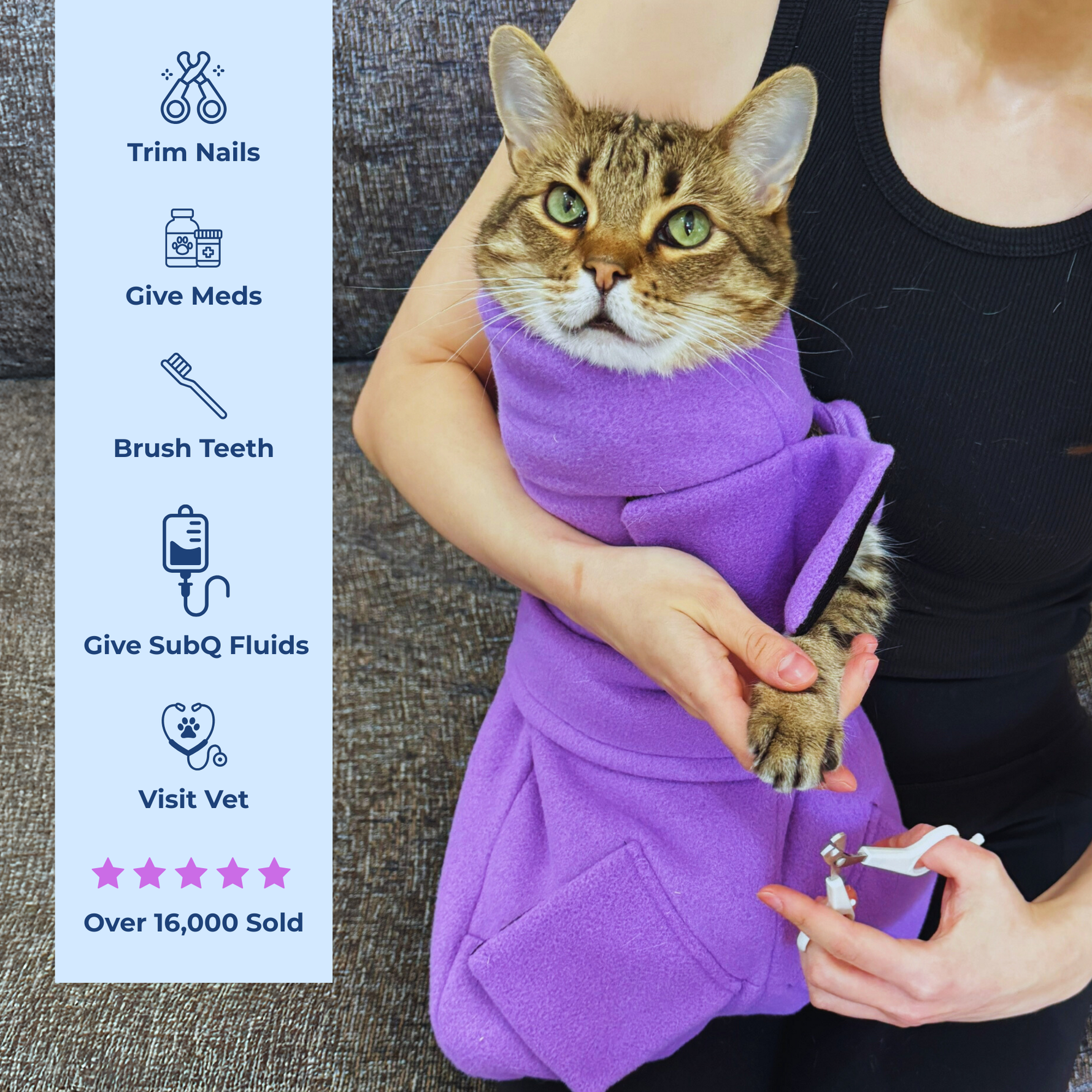 Easier Pet Care | Calm & Cozy Cat Wrap